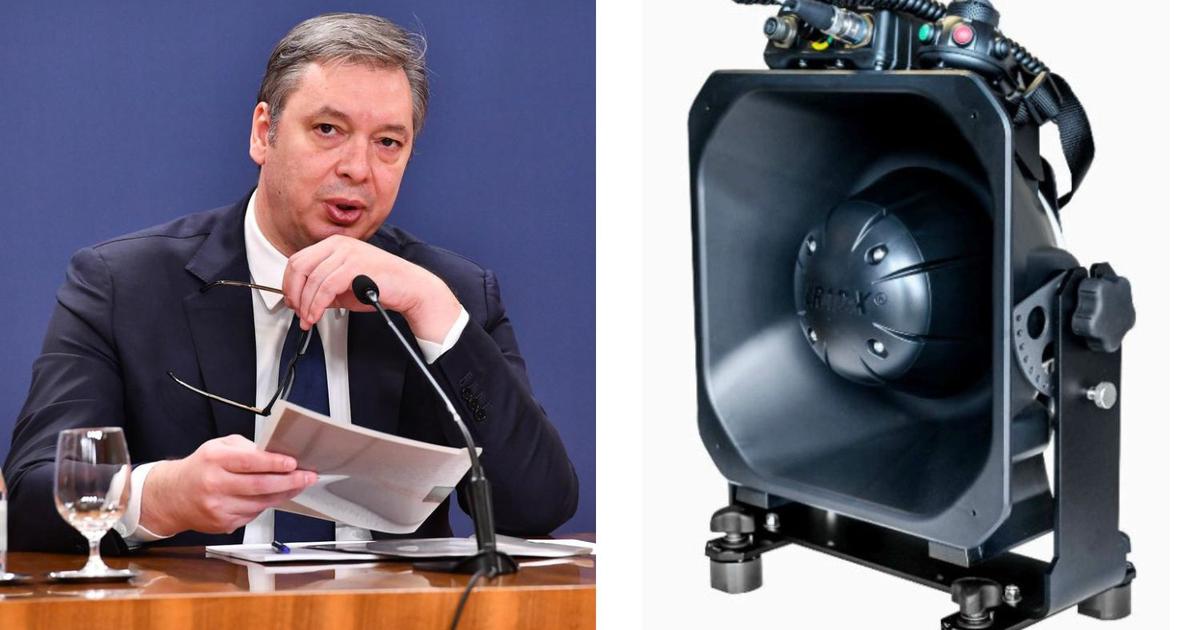 Vučić lagao da policija nema zvučni top: 'Ipak ga imamo, model Genesis ...