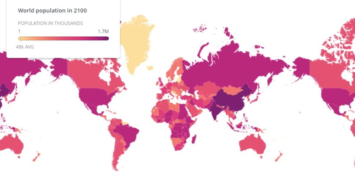Karta svijeta iz 2090. otkriva ogroman problem | Express